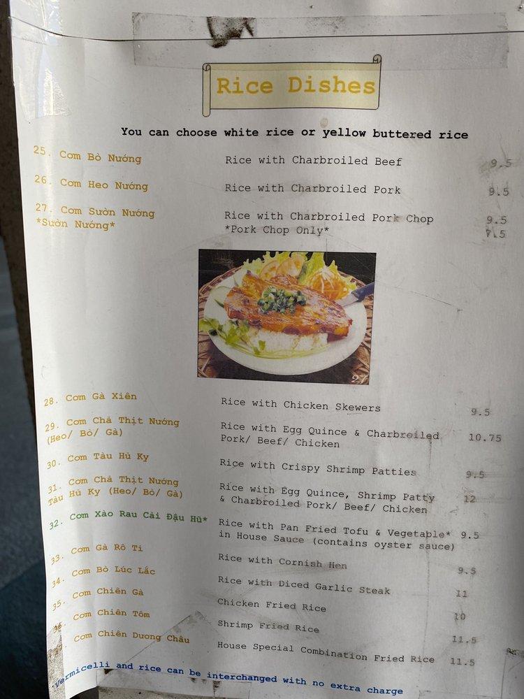 Menu at Pho Super Bowl Alhambra restaurant, Alhambra