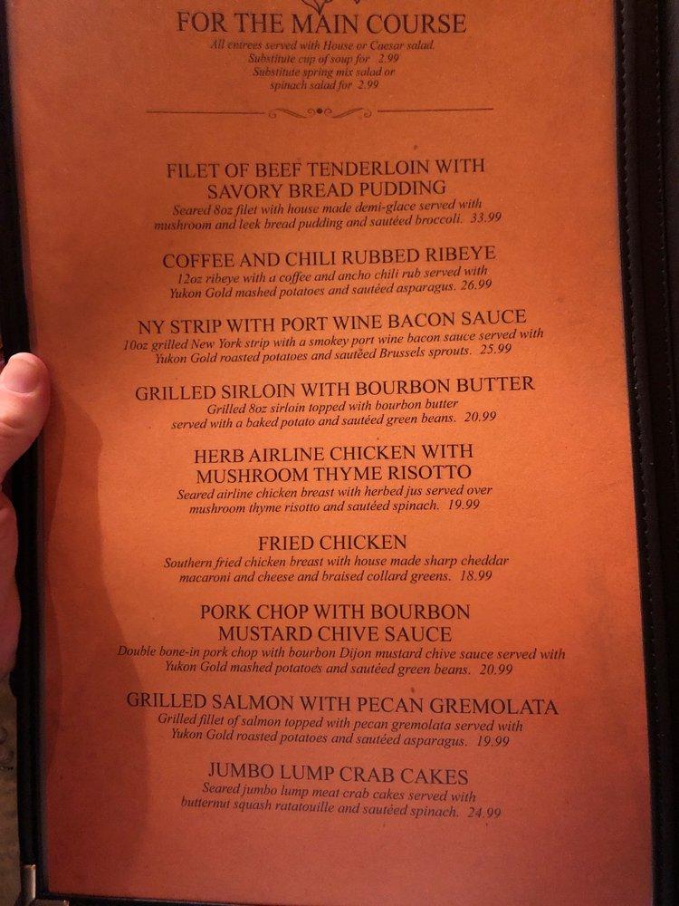 Menu at The Miller House pub & bar, Owensboro