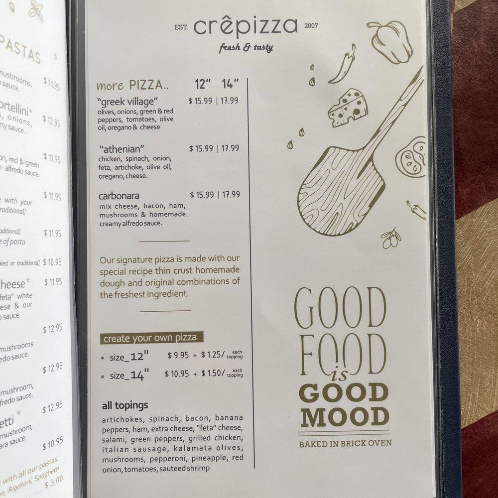 Menu at Pizza Barbarossa, Charleston, 100 RHL Blvd