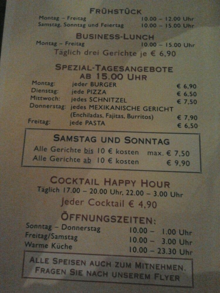Speisekarte von Red Pepper pub & Bar, München