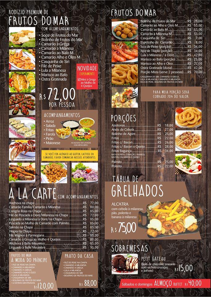 Menu em Petisqueira Zinho-Batista restaurante, Joinville