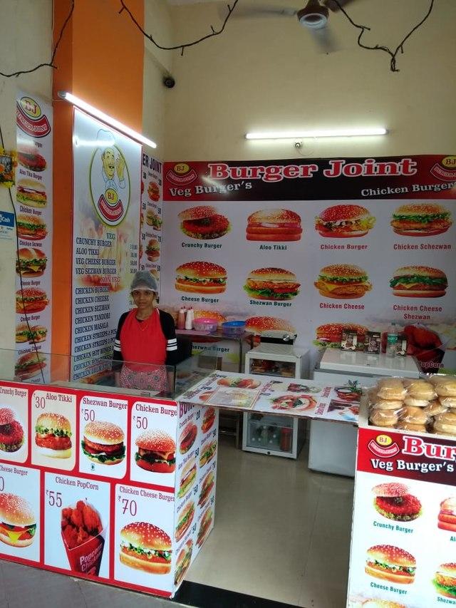Menu at Burger joint, Mumbai, 38-B Wing