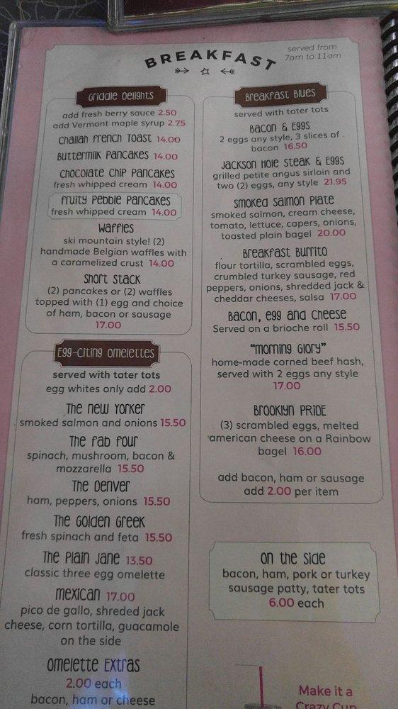 Menu at Ellen's Stardust Diner BBQ, West New York