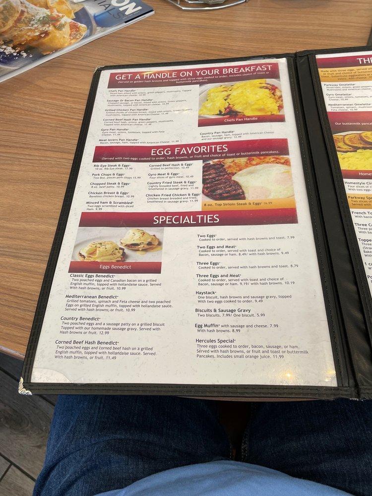 Menu at Parkway Family Restaurant, Madison