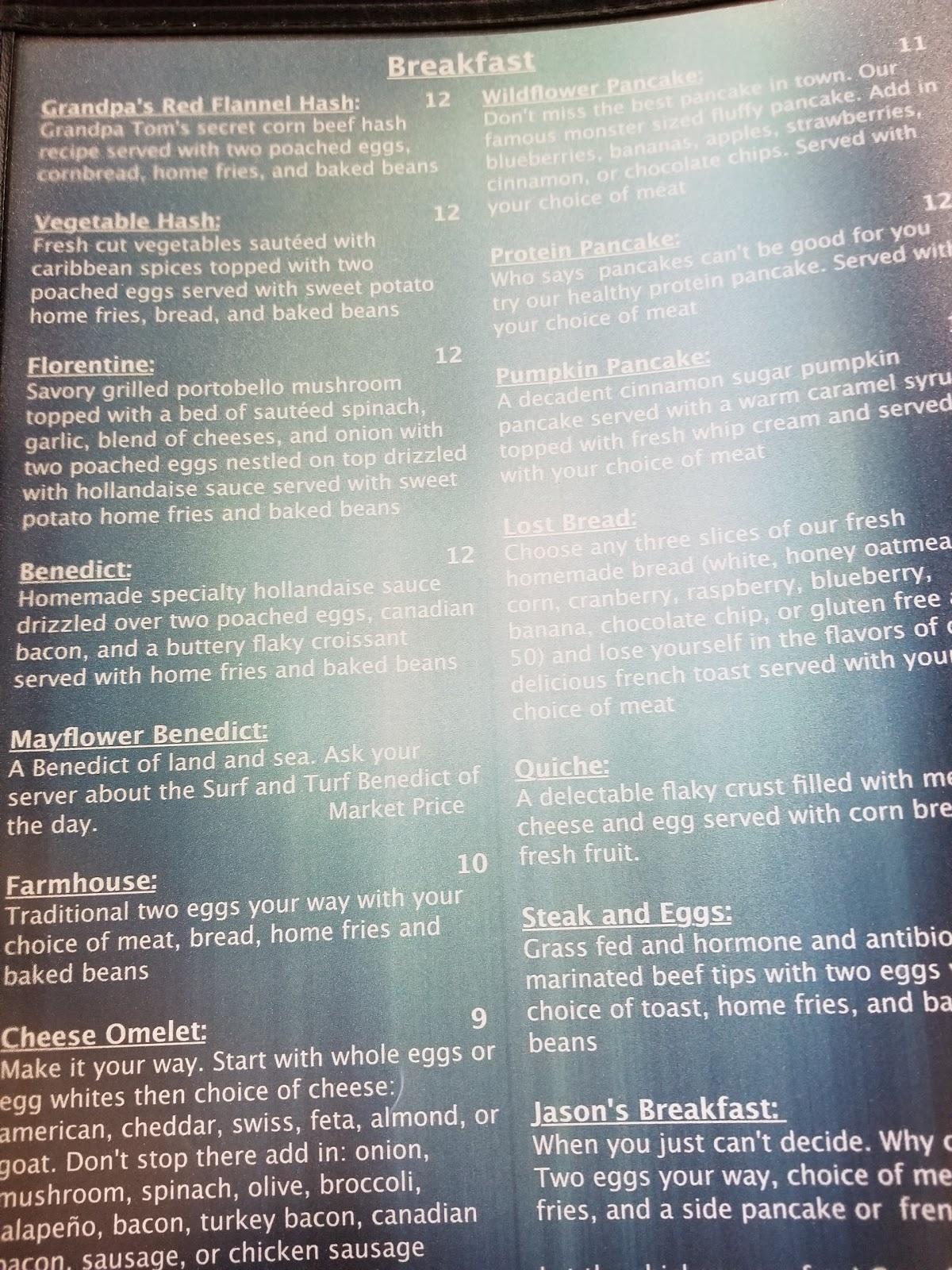 Menu at Will & Co. Cafe, Plymouth