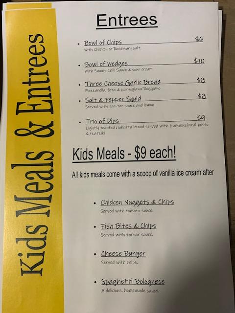 Menu at Coraki Hotel pub & bar, Coraki
