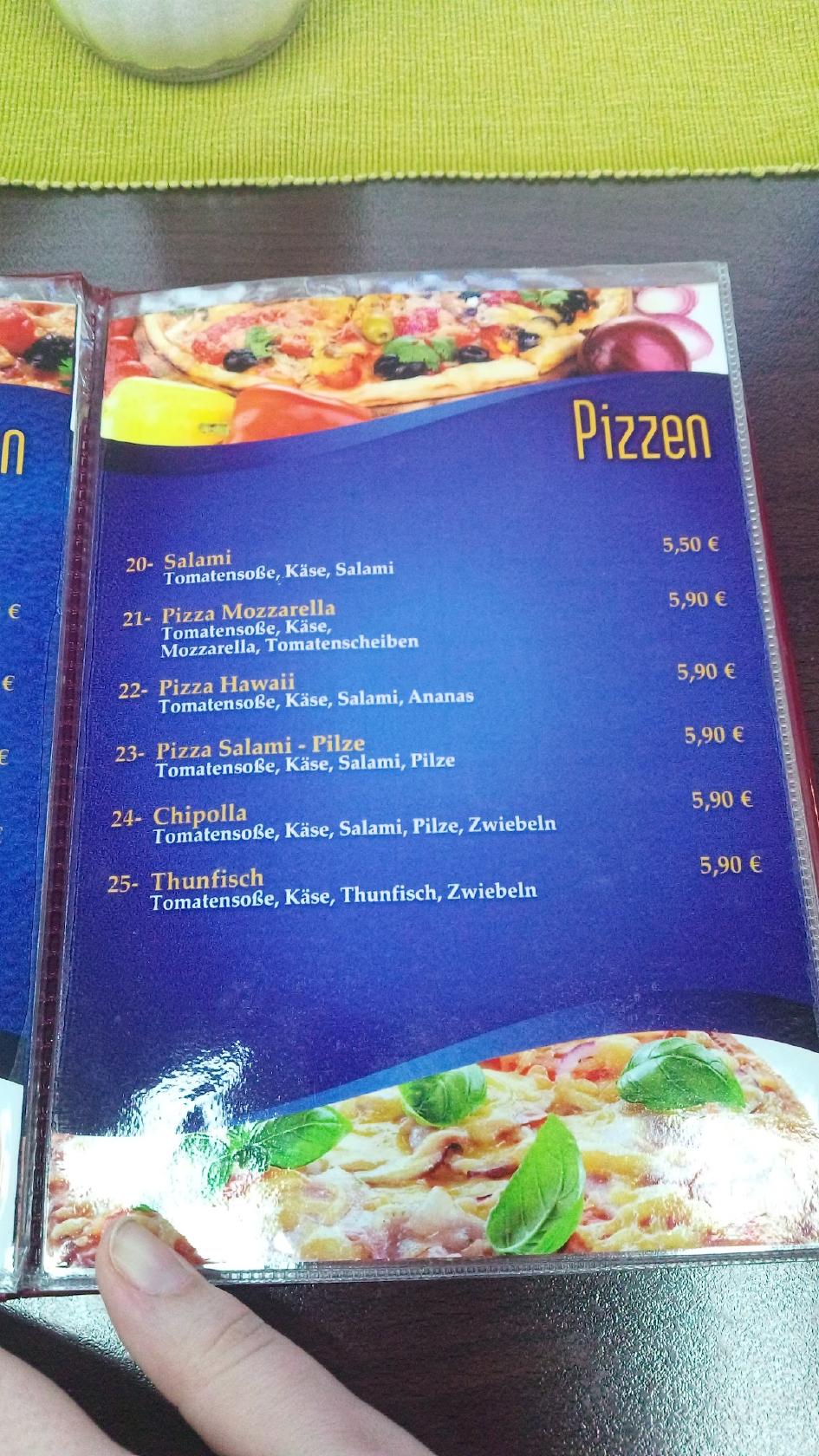 Menu at Antalya Restaurant, Schweinfurt