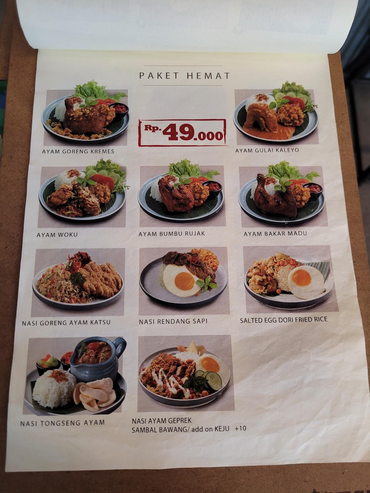 Menu at Tamani plus wtc 6 restaurant, South Jakarta, RT.8/RW.3