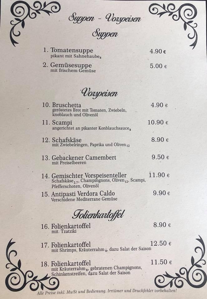 Speisekarte von Restaurant Am Gasometer, Oberhausen