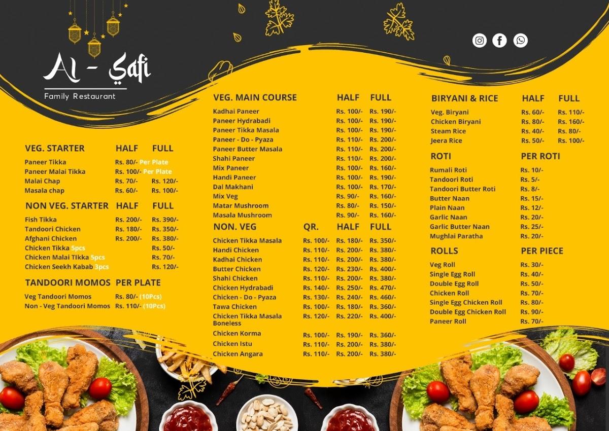 Menu at Andaaz e Mughal Restaurant, Greater Noida