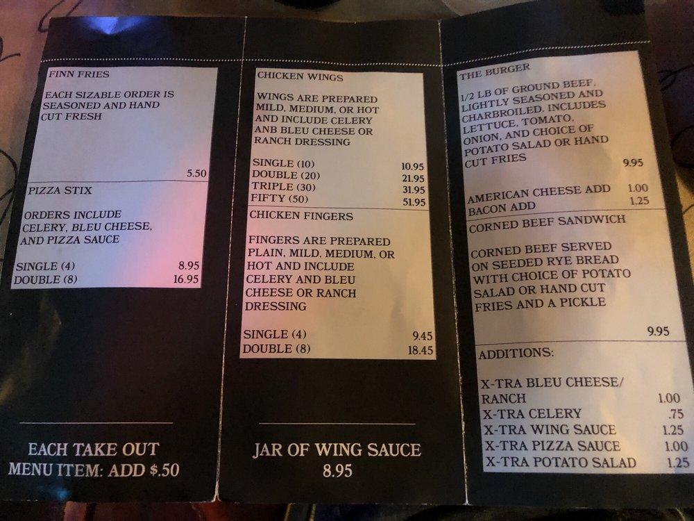 Menu at Nine-Eleven Tavern pub & bar, Buffalo