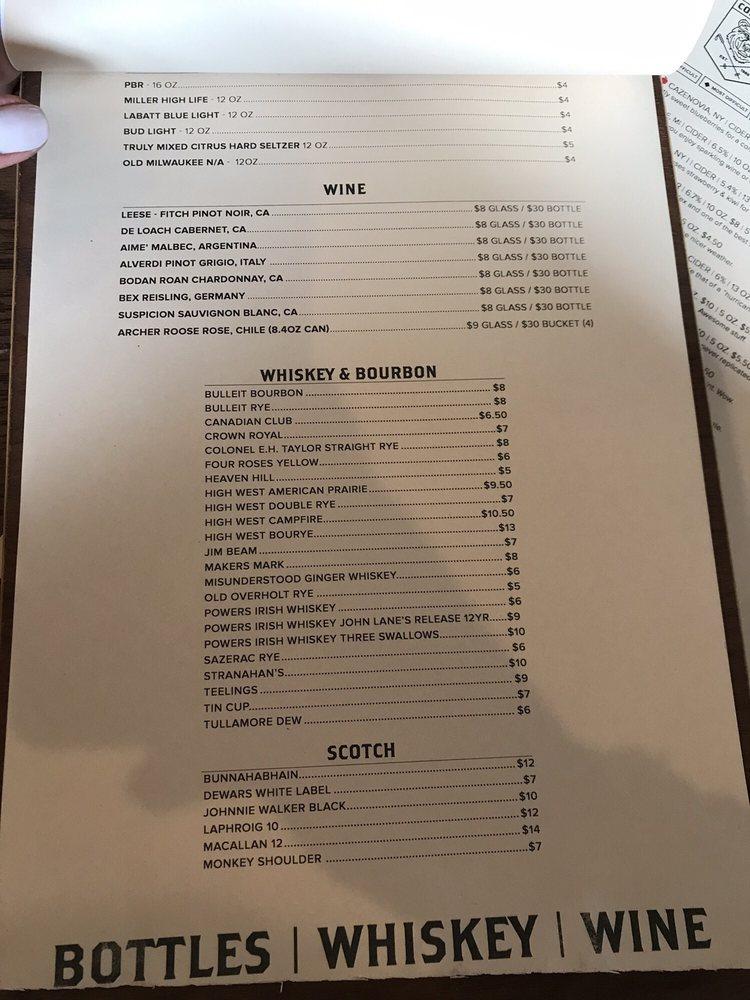 Menu at Colter Bay pub & bar, Buffalo