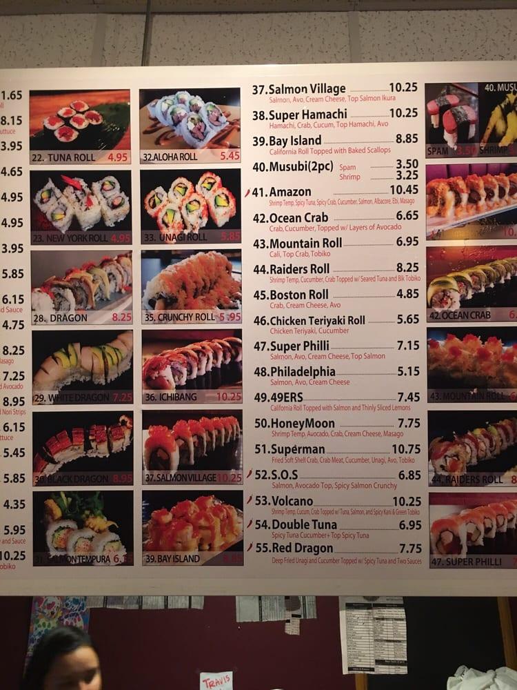 Menu at Fat Fish Sushi restaurant, Pleasanton