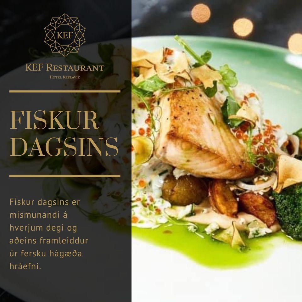 Menu at Kef Restaurant, Reykjanesbær