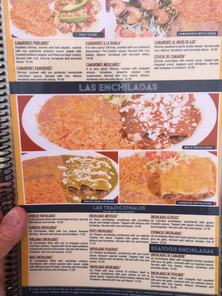 Menu at Charrito's House Mexican Restaurant, Larkspur, Spruce Mountain Rd