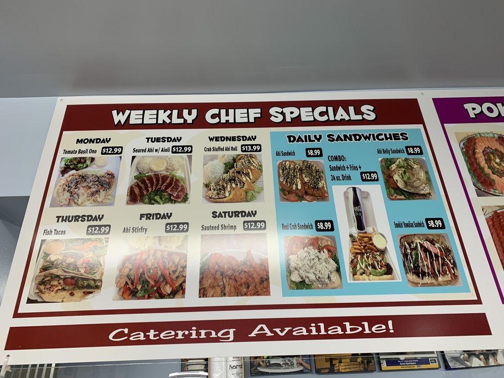 Menu at Fresh Catch Pearl City restaurant, Pearl City