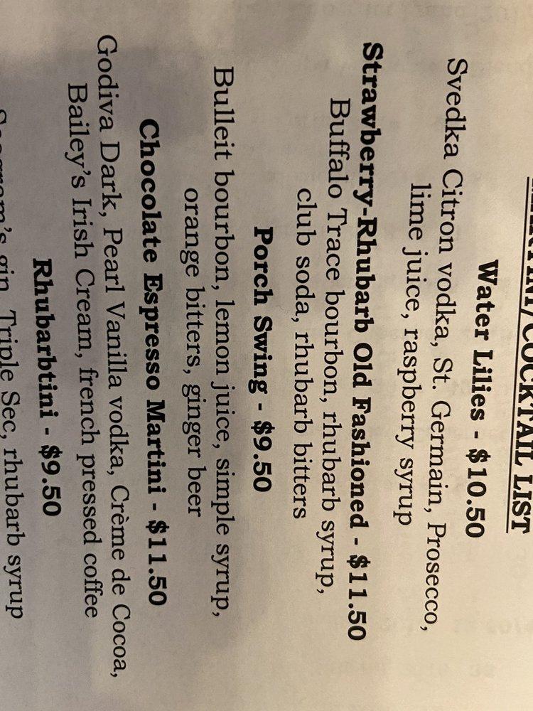 Carta de parrilla Pirogue Grille, Bismarck