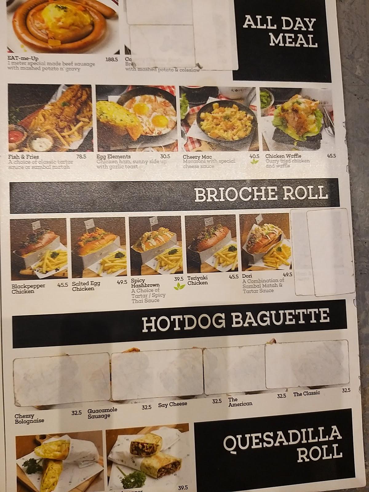 Menu at KOHI 91•C Exotic Cafe, Medan