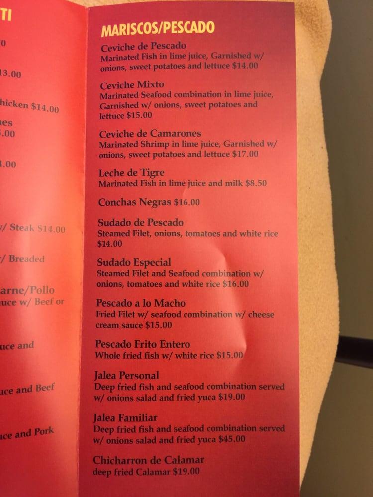 Menu at ASU MARE restaurant, Freehold, US-9