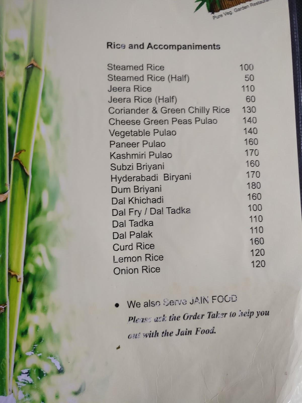 Menu at Farm Ville Garden Restaurant, Pune