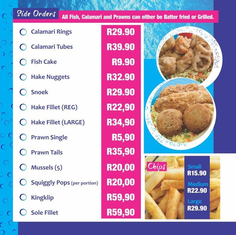Menu at Ocean Delight restaurant, Pinetown