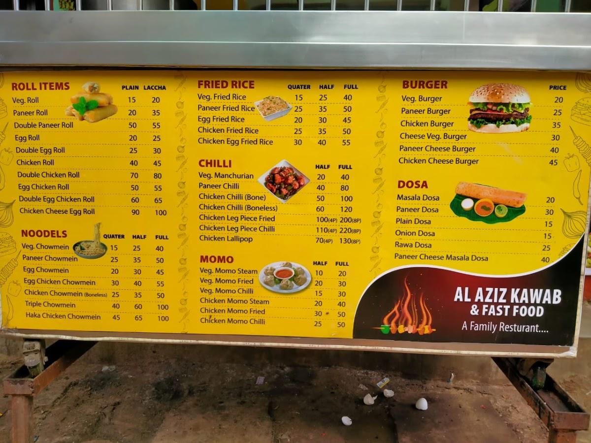 Menu at AL-AZIZ KAWAB & FAST FOOD, Patna