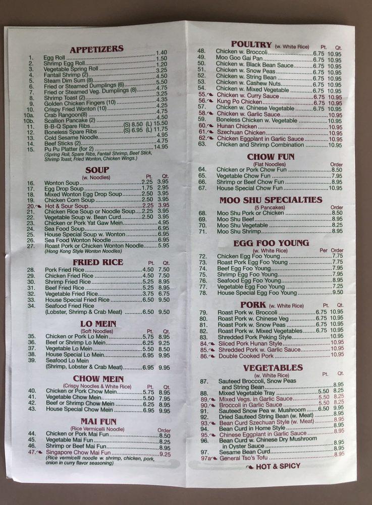 Menu at 28 Chinese Kitchen restaurant, Mount Kisco