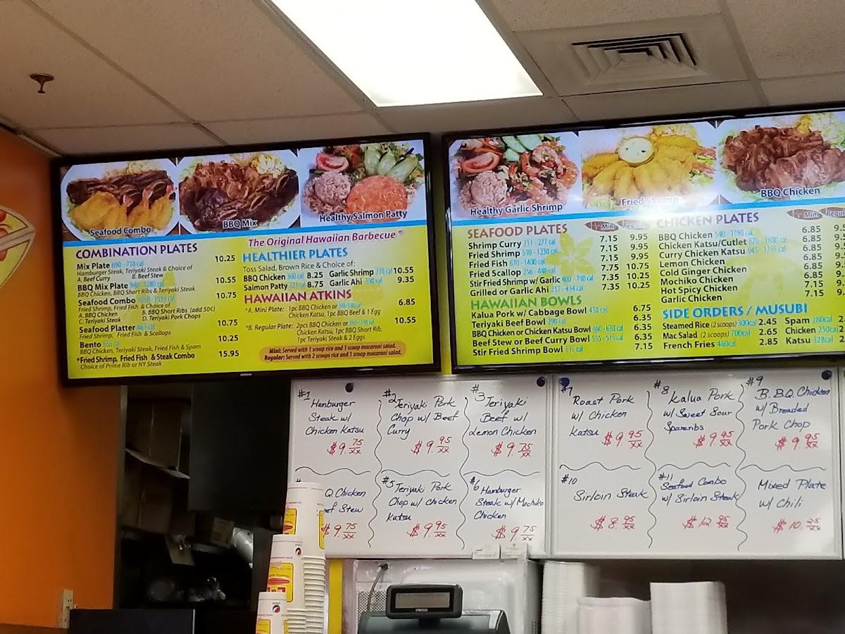 Menu at L&L Hawaiian Barbecue, Pearl City, Makolu St