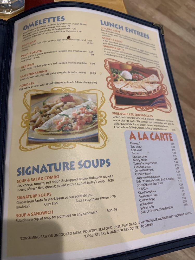 Menu at J. Christopher's restaurant, Atlanta, 10 Kings Cir NE