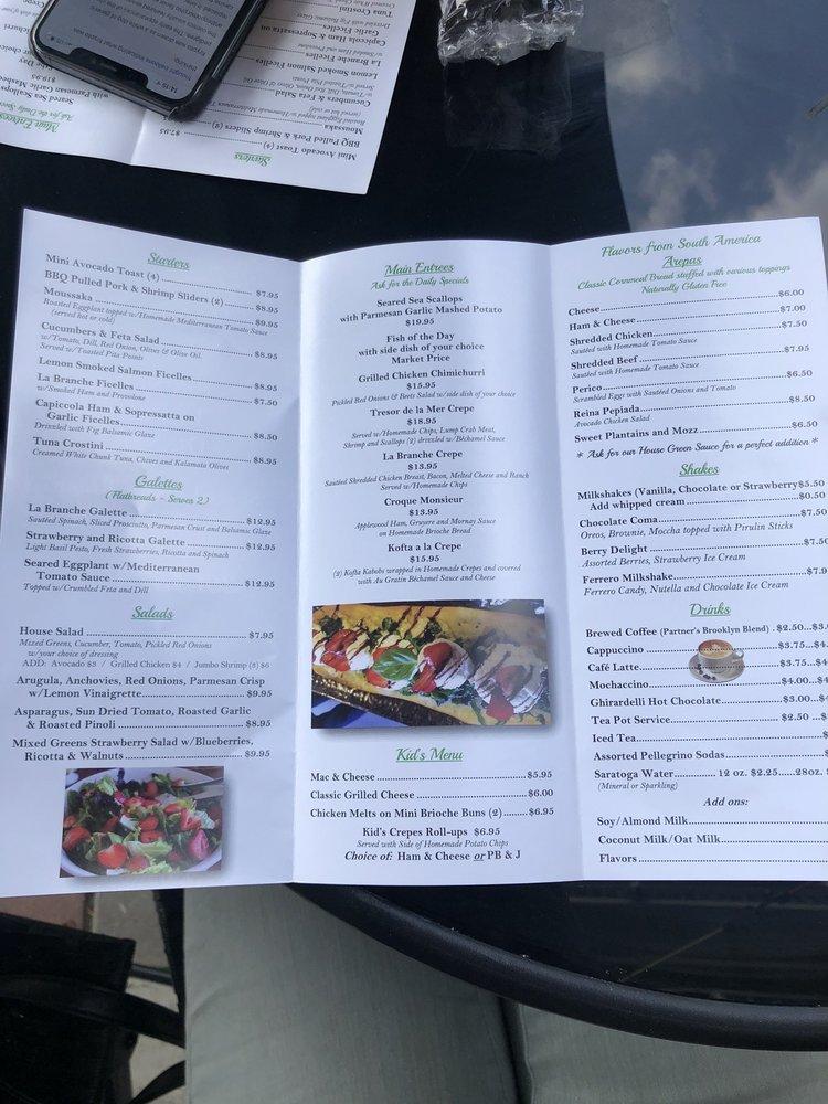 Menu at La Branche Bistro & Café desserts, Bayonne
