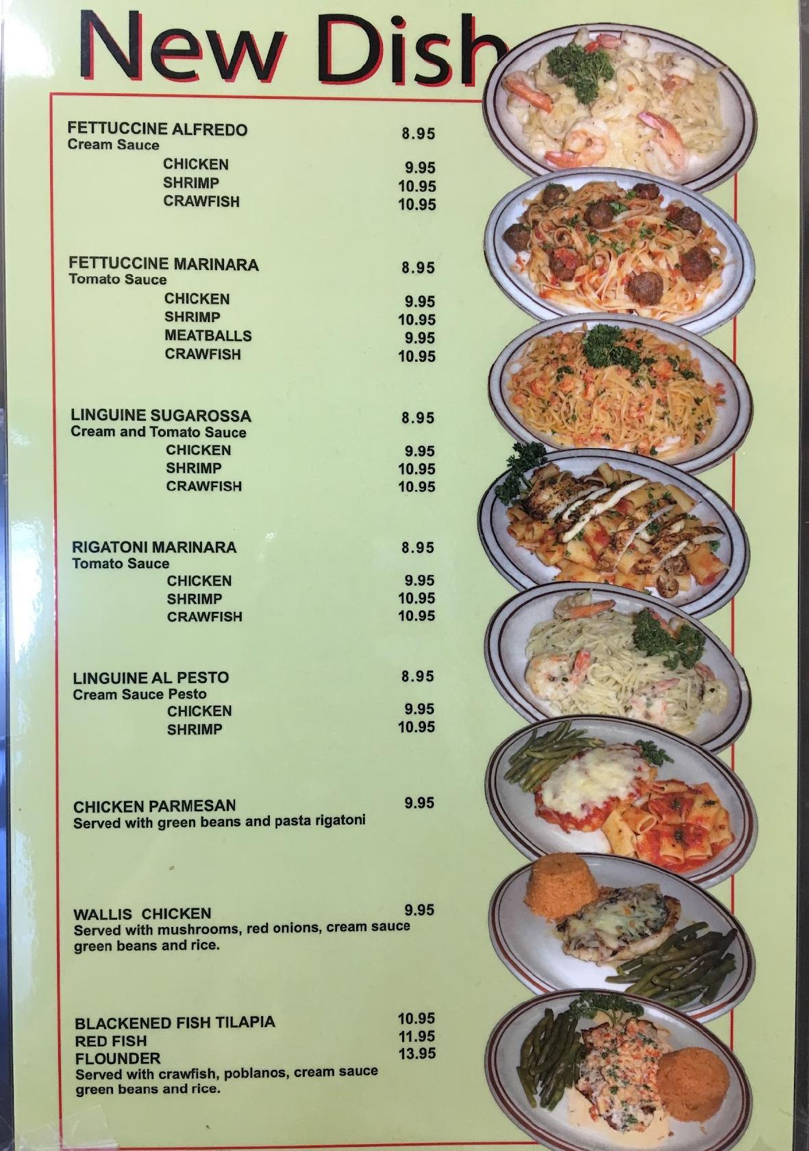 Menu at Las Flores Mexican Restaurant, Wallis