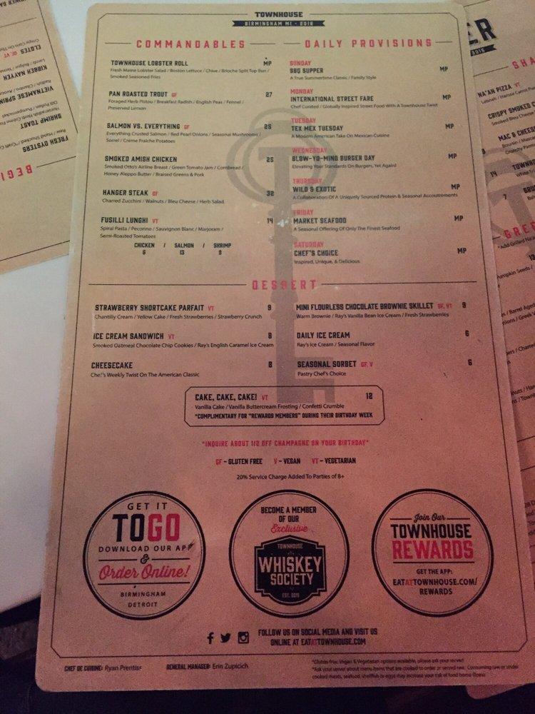 Menu at Market North End pub & bar, Birmingham