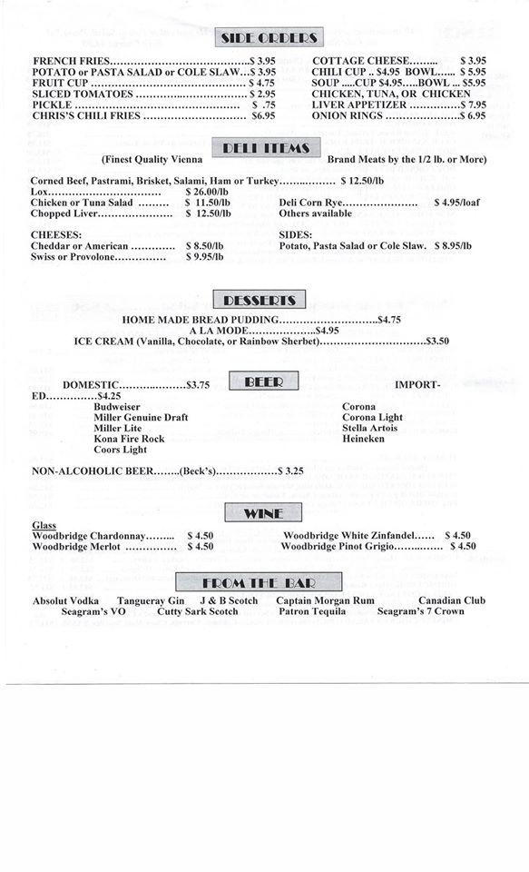 Menu at Michael's Cafe, Cathedral City, Date Palm Dr