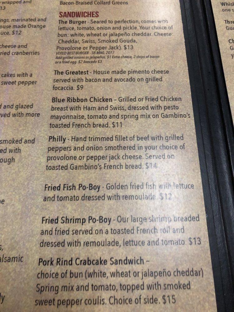 Menu at The Port Grill BBQ, Shreveport, Airline Dr.