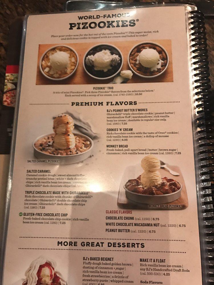 Menu At BJ s Restaurant Brewhouse Oxnard