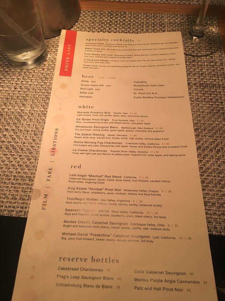Menu at Trilogy Restaurant, Coconut Creek