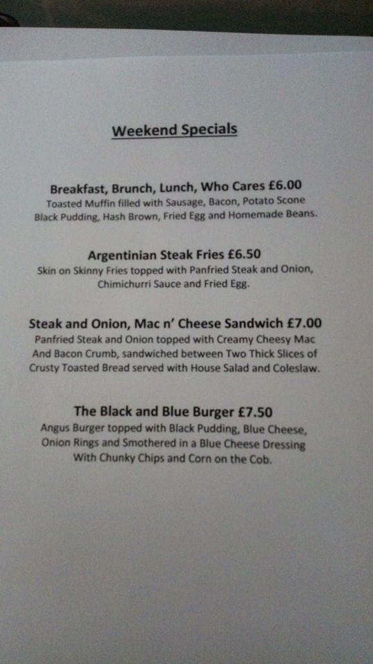 Menu at Nourish Kitchen Deli cafe, Dysart, A955