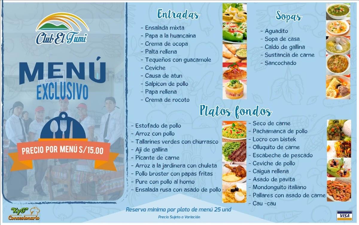 Carta de Club Resort El Tumi, Carabayllo