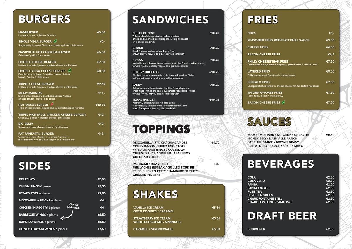 Carta de Fat Phill's, Almere