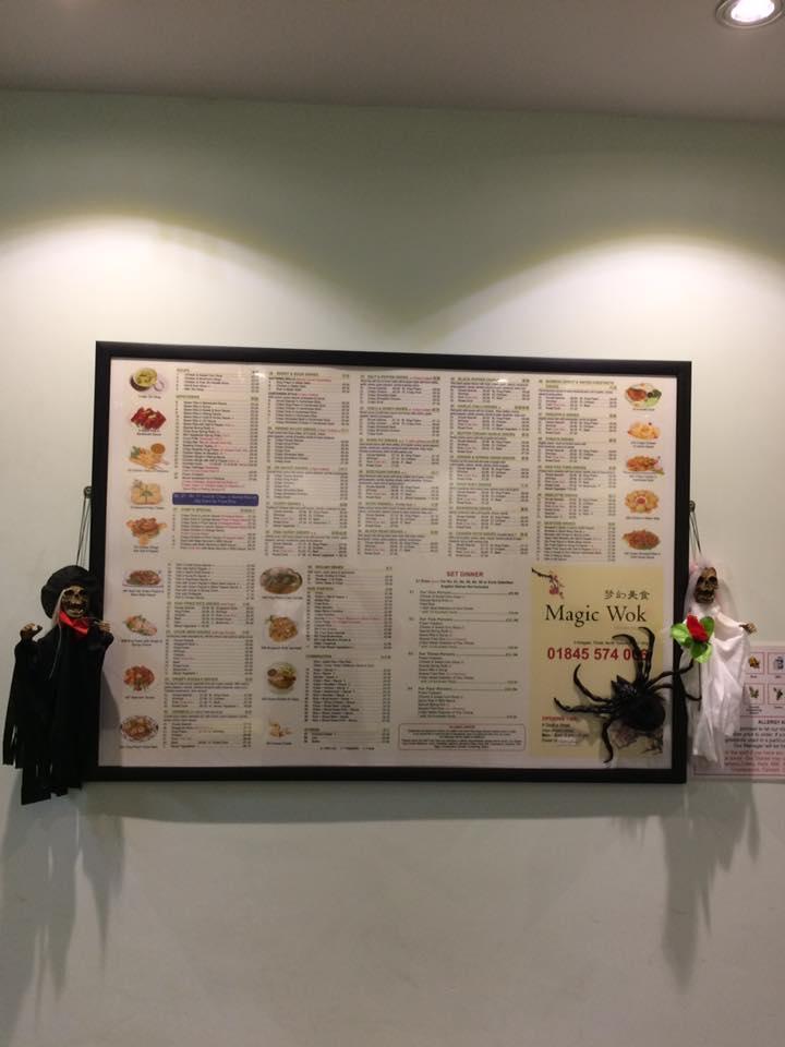 Menu at Magic Wok Chinese Takeaway fast food, Thirsk