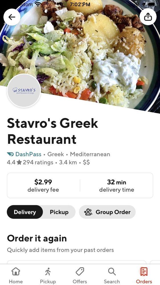 Menu at Stavro's Greek Restaurant & Lounge, Mississauga, 11 Pearl St