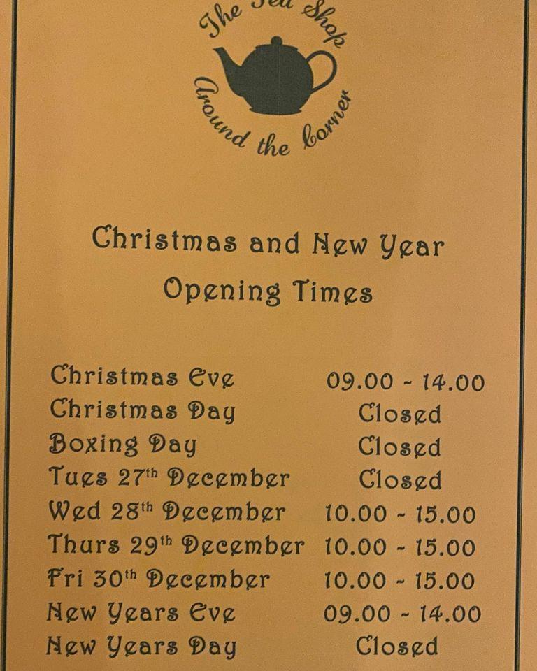 Menu at The Tea Shop Around The Corner cafe, Farnborough