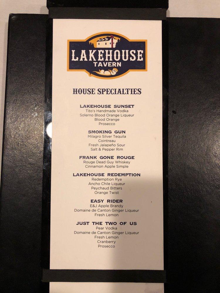 Menu at Lakehouse Tavern restaurant, Hopkinton