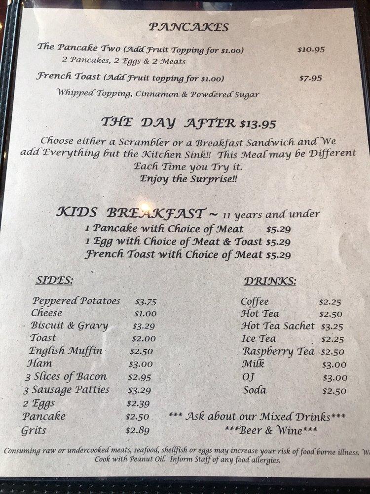 Menu at The Roots Restaurant Tavern, Melbourne
