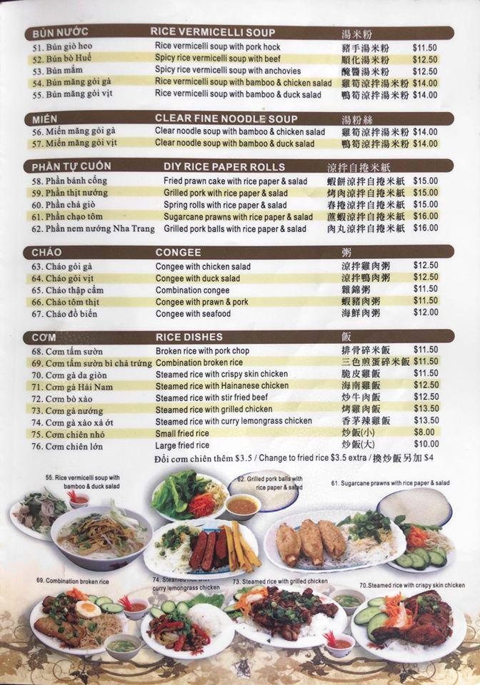 Menu at Tan Thanh Restaurant, Inala, Unit 16/57 Corsair Ave