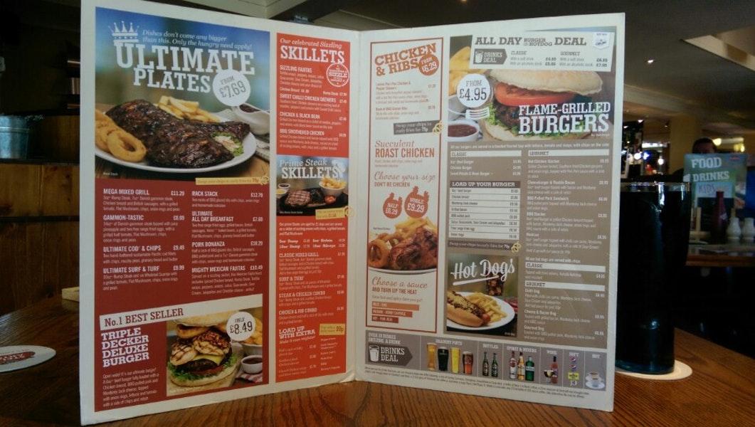 Menu at The Friendly Forester pub & bar, Bridlington