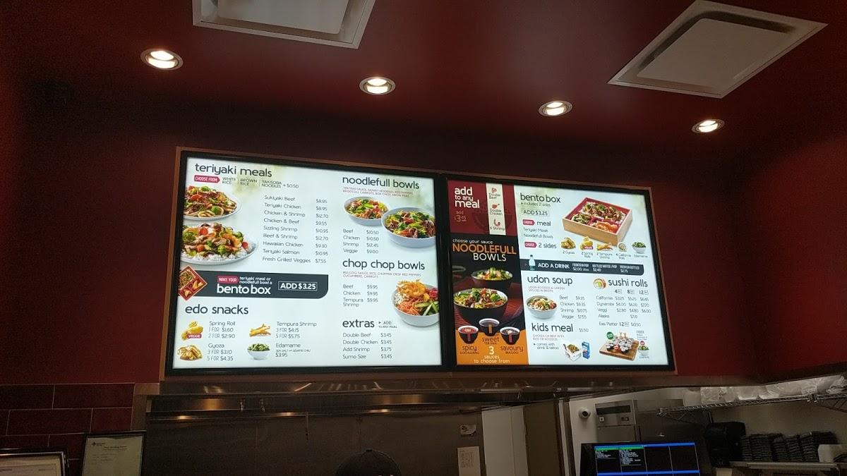 Menu at Edo Japan - Harvest Pointe - Grill and Sushi fast food ...