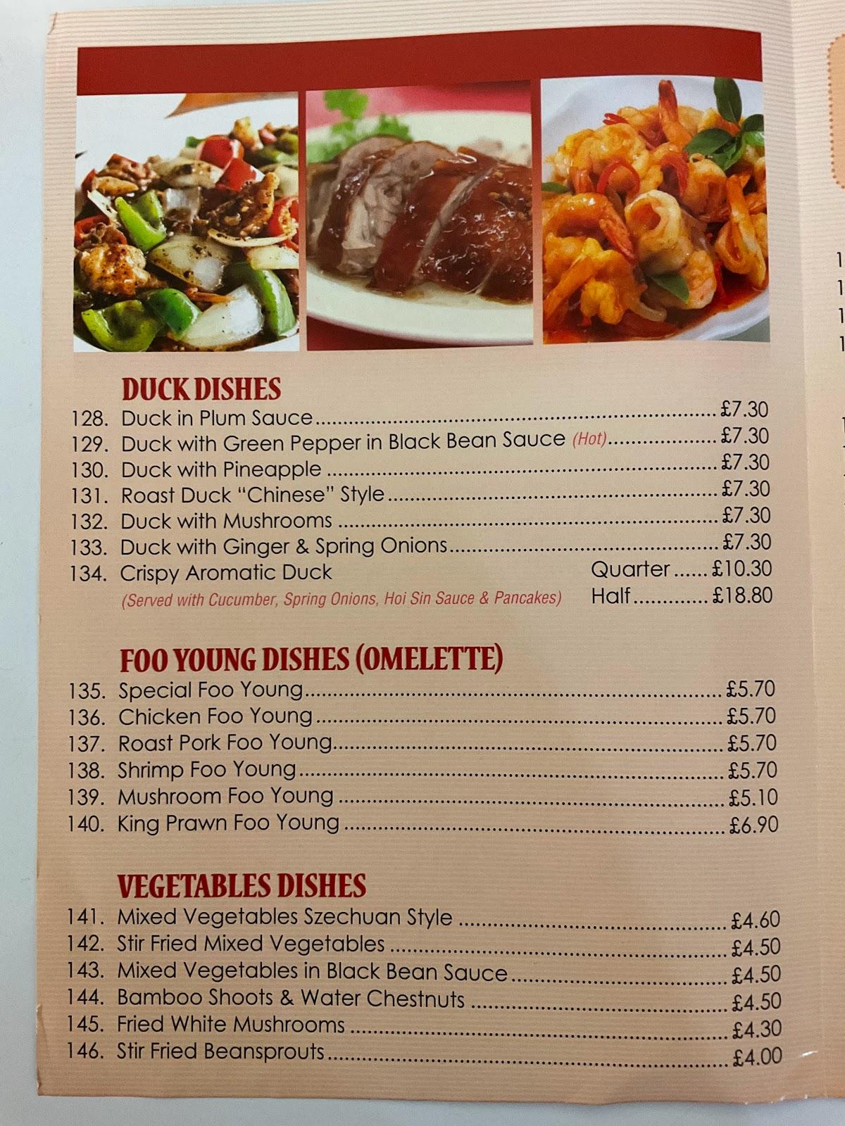 Menu at New City fast food, Ringwood