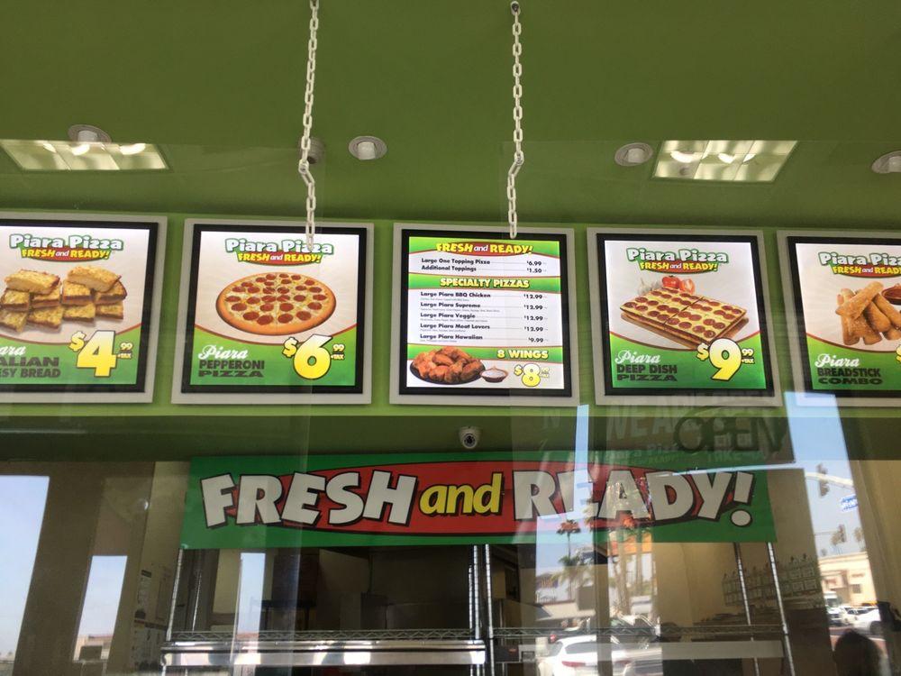 Menu at Piara Pizza pizzeria, Inglewood