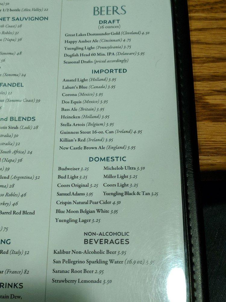 Menu at SamB's Restaurant, Bowling Green, 163 S Main St